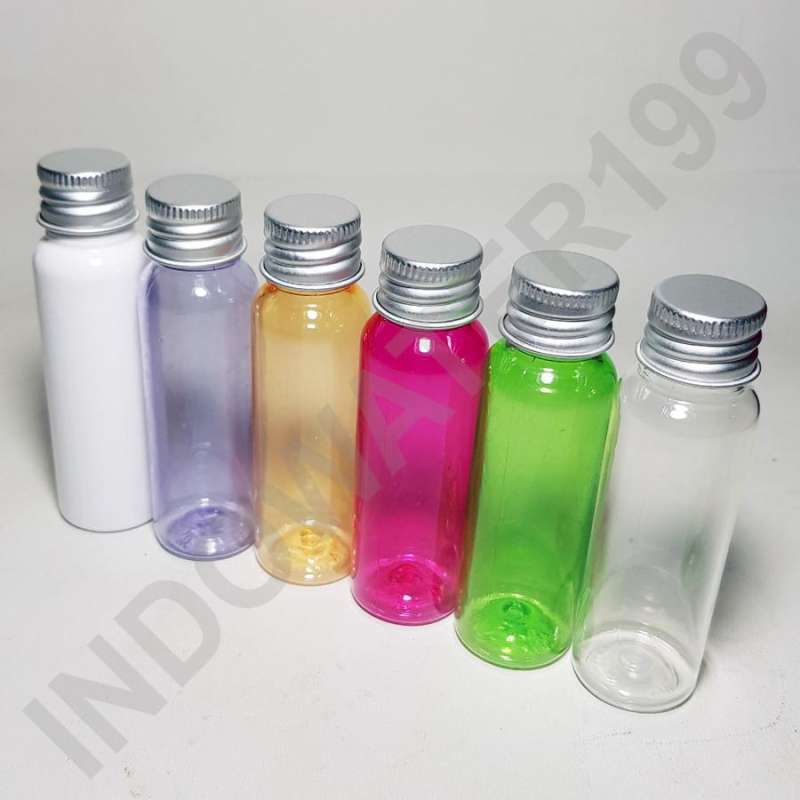 Jual Botol Plastik Pet 30 Ml Bening Tutup Alumunium - Orange Di Seller Indowater199 - Babakan ...