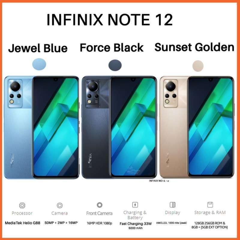 Jual Infinix Note 12 Ram 8/128GB Garansi Resmi di Seller Alfastore ...