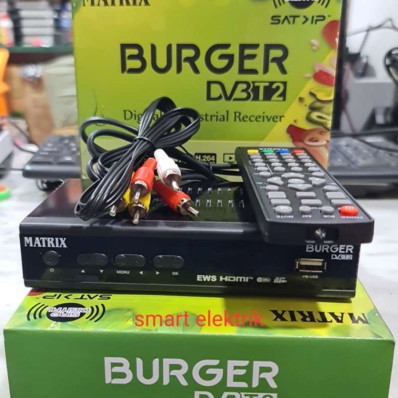 Jual STB MATRIK BURGER HIJAU Receiver tv set top box matrik dvb t2 stb new di Seller ...