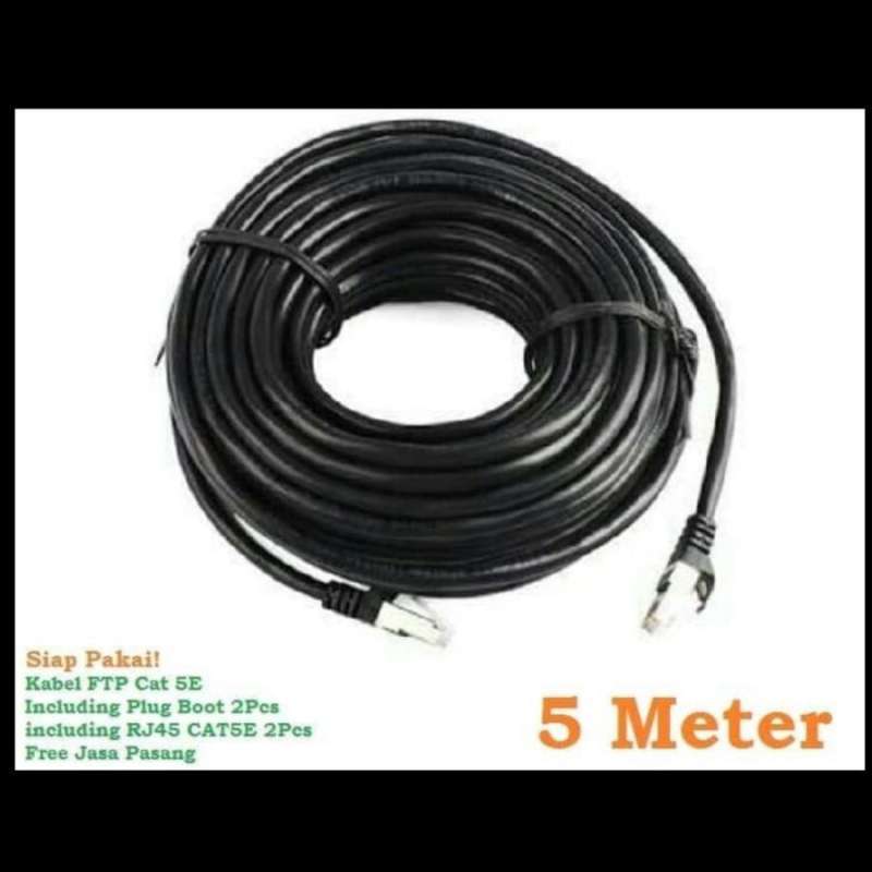 Jual Kabel Lan Cat 5. Stp. Outdoor. 15 Meter. Terpasang Rj 45 Kepala ...