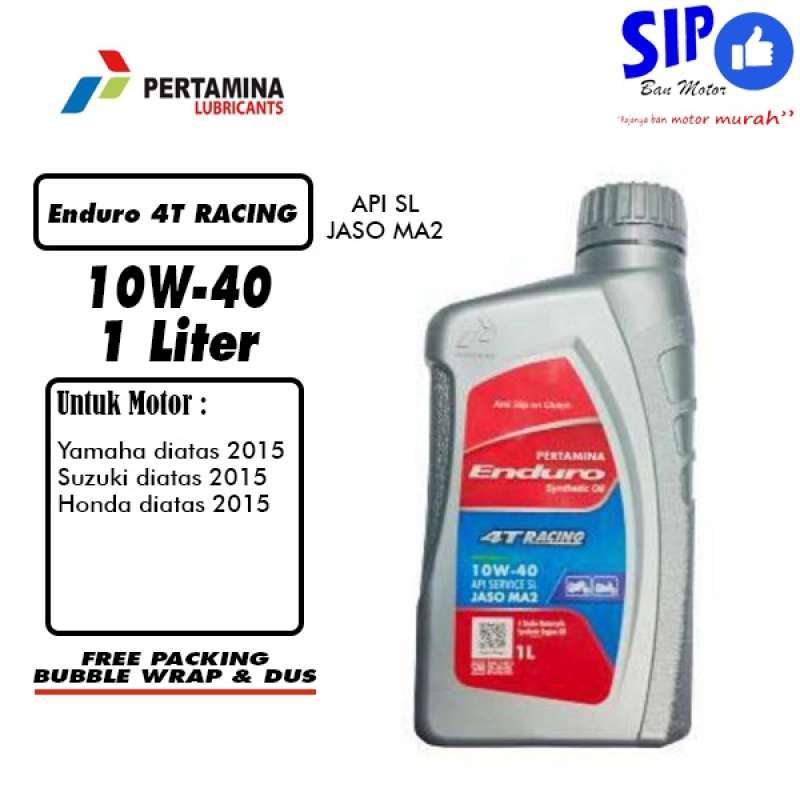 Jual Oli Pertamina Enduro Racing 10W40 1L di Seller SIP BAN Motor ...