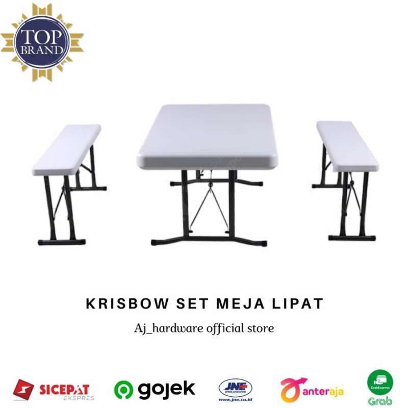 Promo Krisbow Set Meja Dan Kursi Lipat Diskon 46% di Seller A&J ...