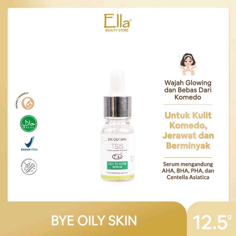 Jual ELLA SKINCARE Bye Oily Skin Control Serum AHA BHA PHA Whitening di Seller ...