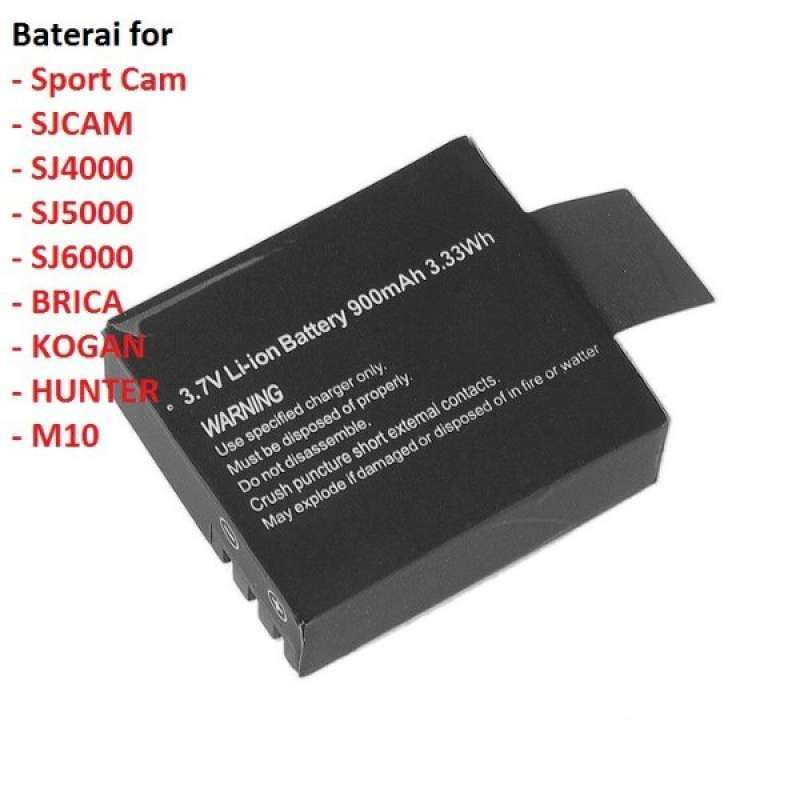 Promo Baterai Kamera Action Cam 900 Mah Go Pro Kogan Baterai Cadangan ...