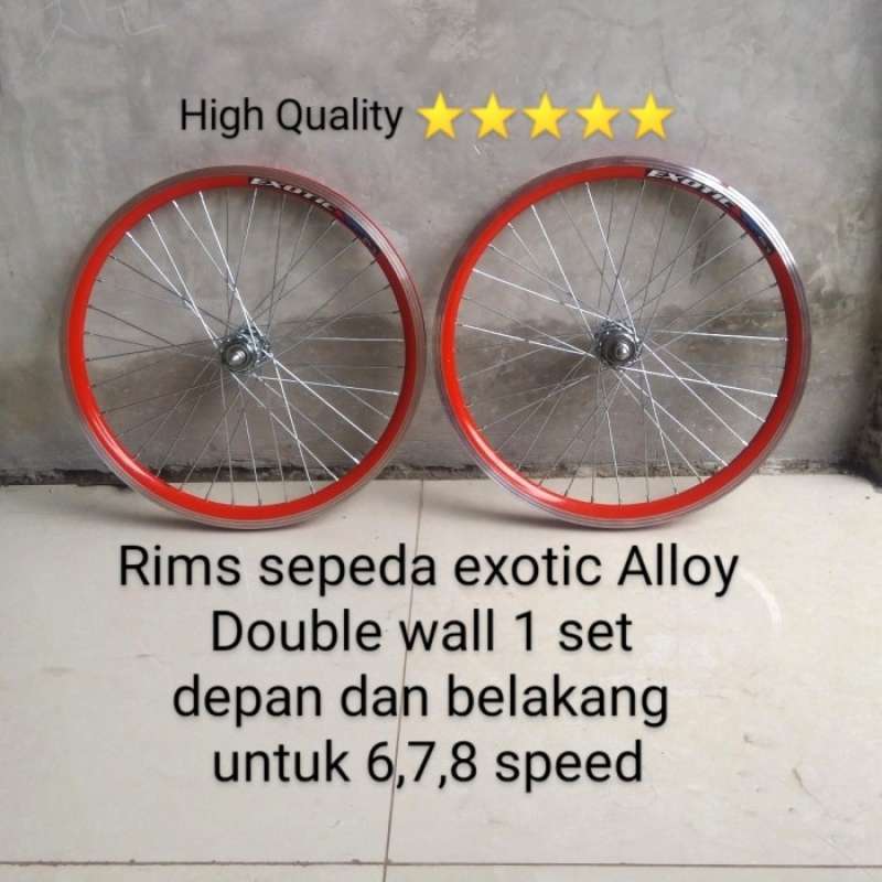 Promo Rims/Velg Sepeda 20 Sudah Di Setel Untuk Sepeda Lipat,Minion,Mini ...