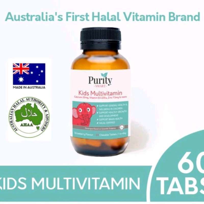 Jual purity smart kids multivitamin 60 cheweble di Seller toserba ...