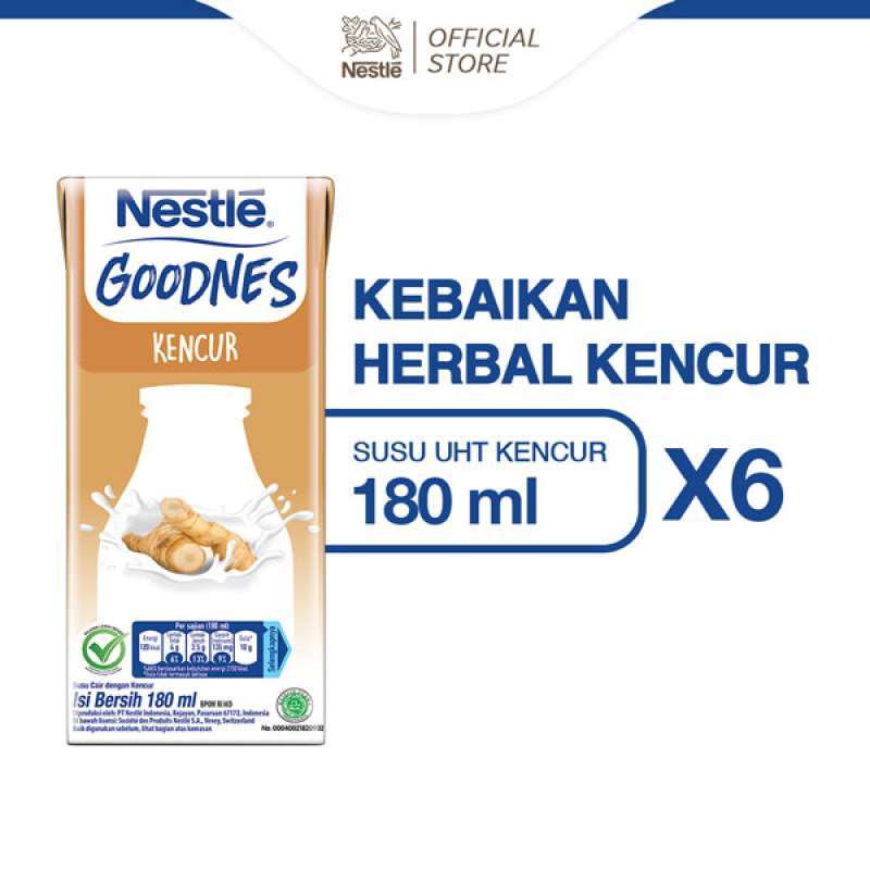 Jual Nestle GOODNES Susu UHT Kencur [180ml x 6pcs] di Seller Nestle Beverage Official Store ...