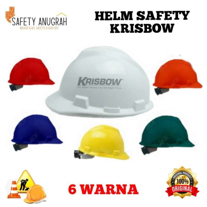 Promo Helm Safety Krisbow / Helm Proyek Krisbow Diskon 11% di Seller ...