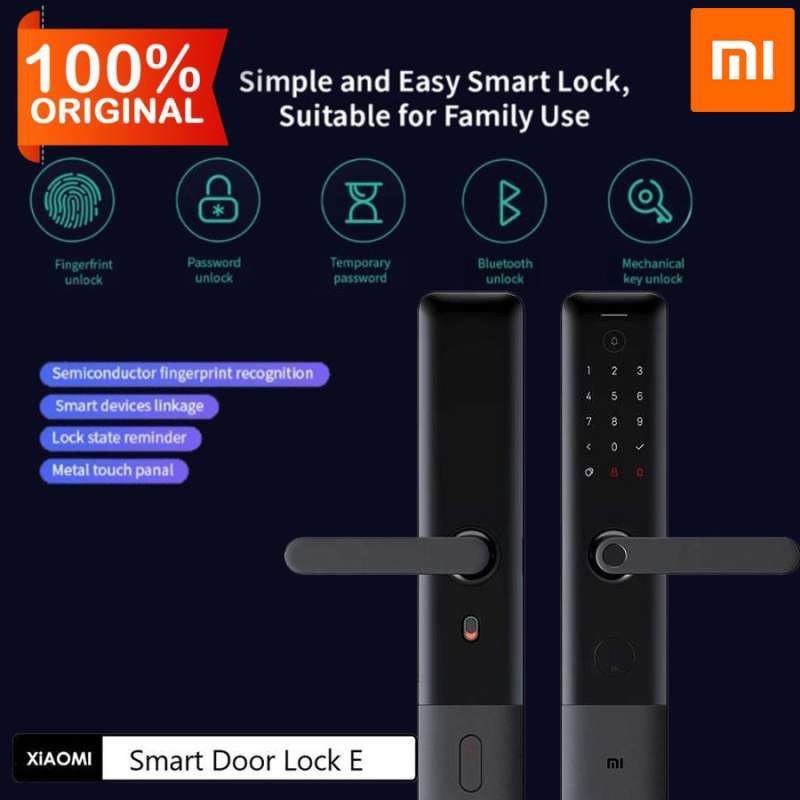 Jual Xiaomi Kunci Pintu Pintar Smart Door Lock E Keyless Bluetooth Fingerprint Gagang Handle ...
