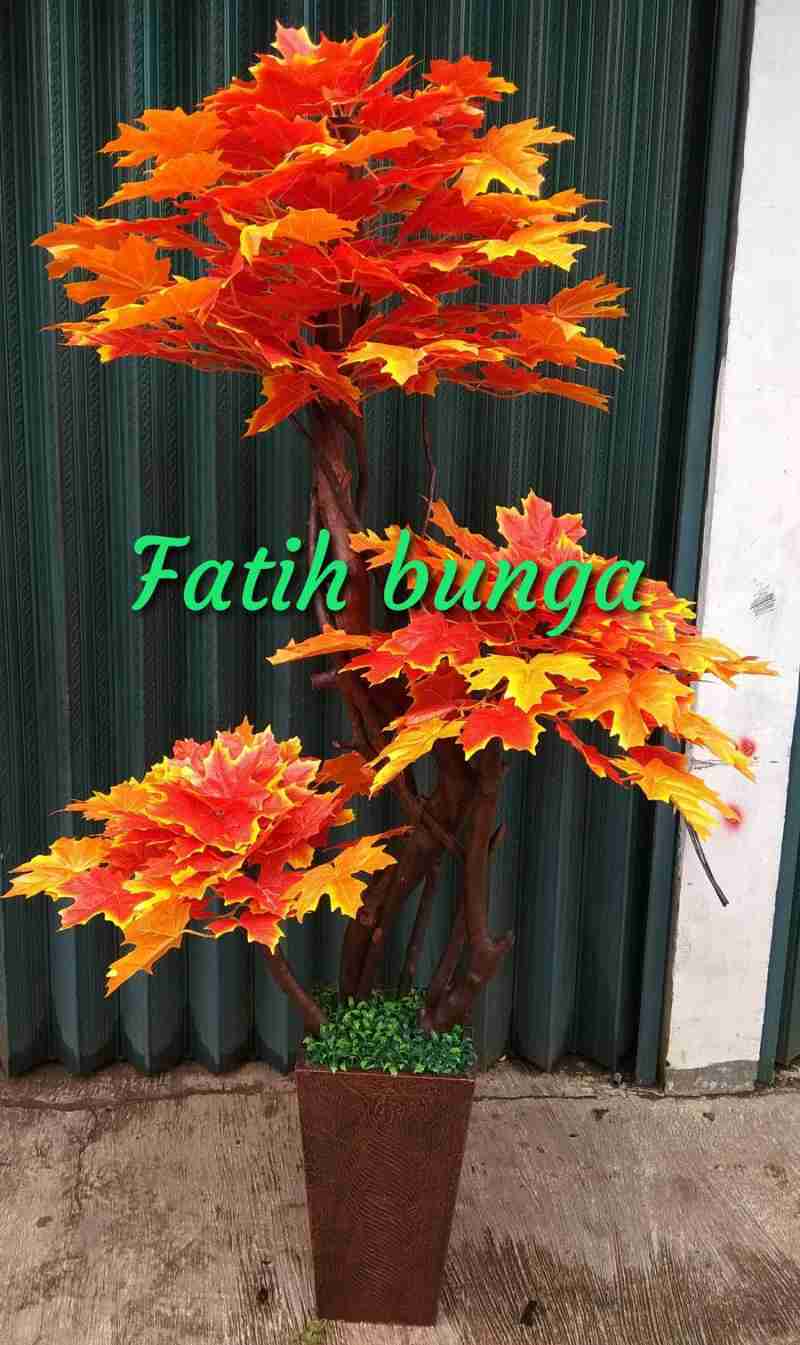 Jual pohon maple kanada/pohon hias/pohon plastik - Orange di Seller ...