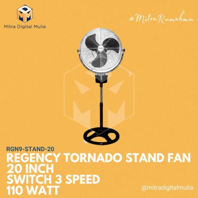 Jual Regency Stand 20 Kipas Angin Tornado Berdiri StandFan Rangka Besi ...