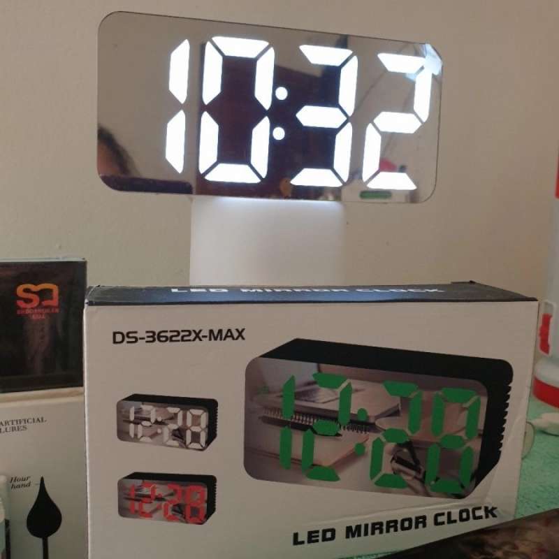 Jual SALE JAM MEJA DIGITAL MIRROR JAM MEJA ANGKA LED BESAR JAM MEJA ...