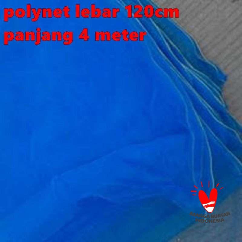 Jual Polynet biru Lebar 120 cm Panjang 4 meter Anyaman 0.3cm persegi di ...