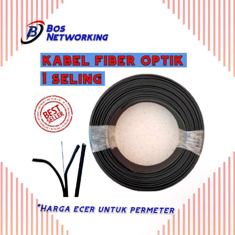 Jual Kabel Fiber Optic 1 Core 1 Seling Fiber Optik Ecer Permeter Di ...