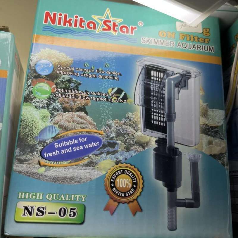Jual HANG ON FILTER GANTUNG AQUARIUM 20-40CM / SKIMMER AQUARIUM NIKITA ...