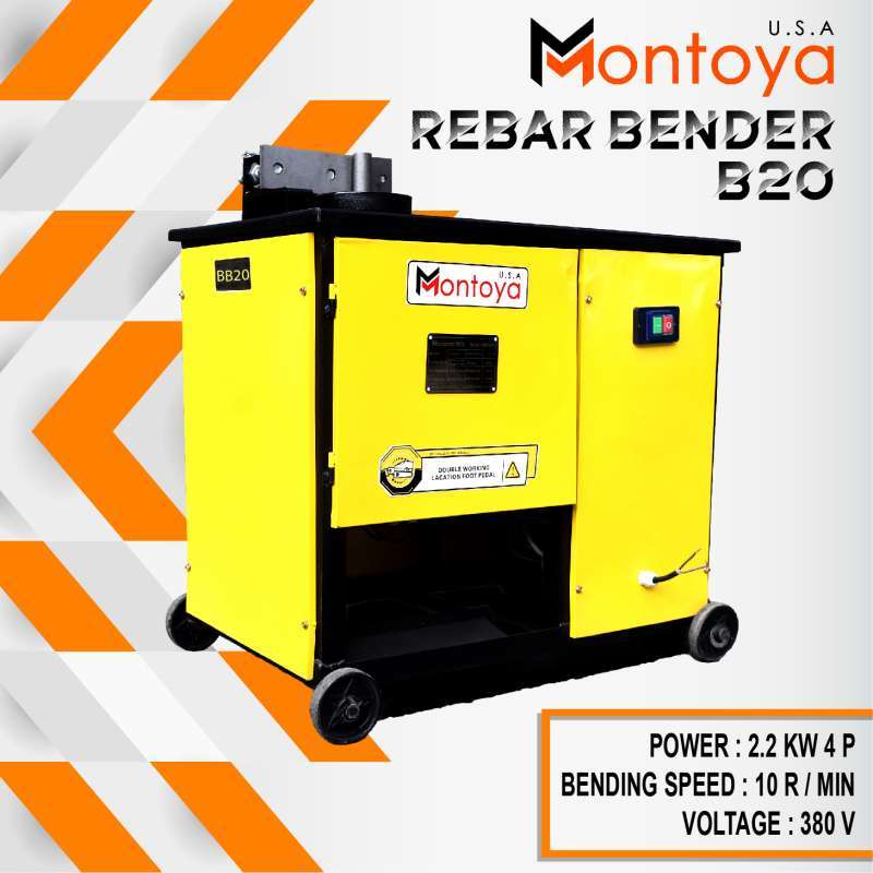 Jual Bar Bending Electric Mesin Pembengkok Besi Ulir Montoya BB20 3 ...