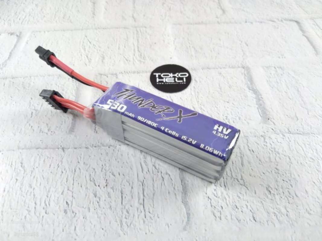 Jual Thunderx 15.2V 530Mah 90C 4S Hv Lipo Battery Xt30 di Seller DENTA ...