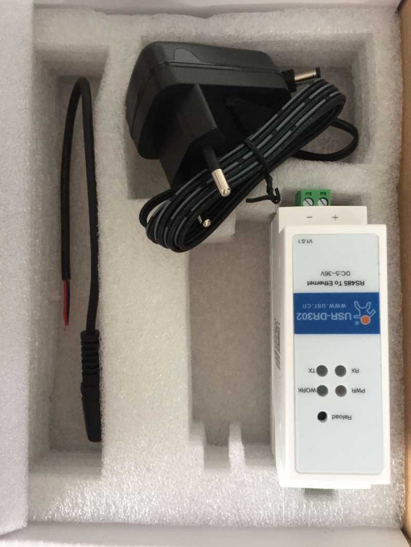 Jual Din-Rail Modbus RS485 Serial Port to Ethernet Converter USR-DR302 ...