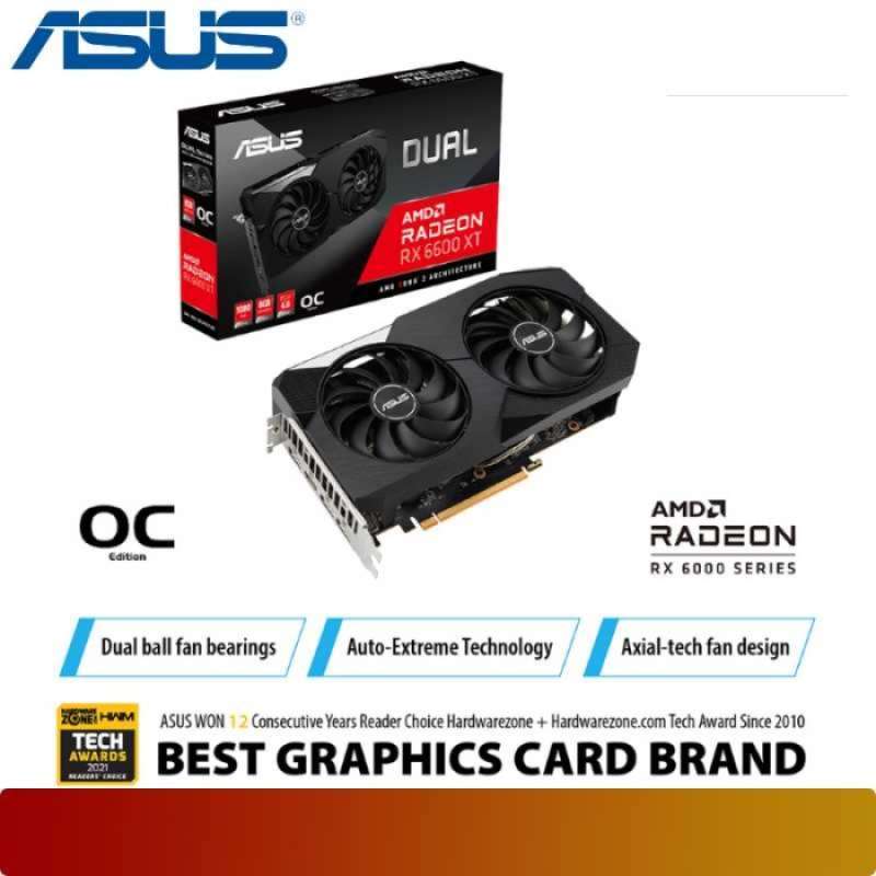Jual ASUS Dual Radeon RX 6600 XT OC Edition | VGA AMD Radeon RX 6600 XT ...