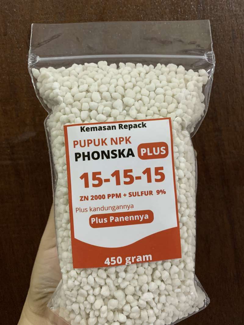 Jual Pupuk NPK Phonska plus 15-15-15 450 gram di Seller JJH tangerang ...