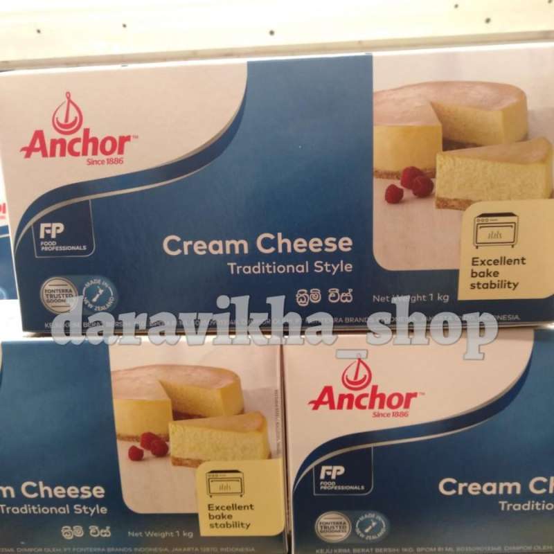 Jual Anchor Cream Cheese Traditional Style 1kg / Krim Keju di Seller ...