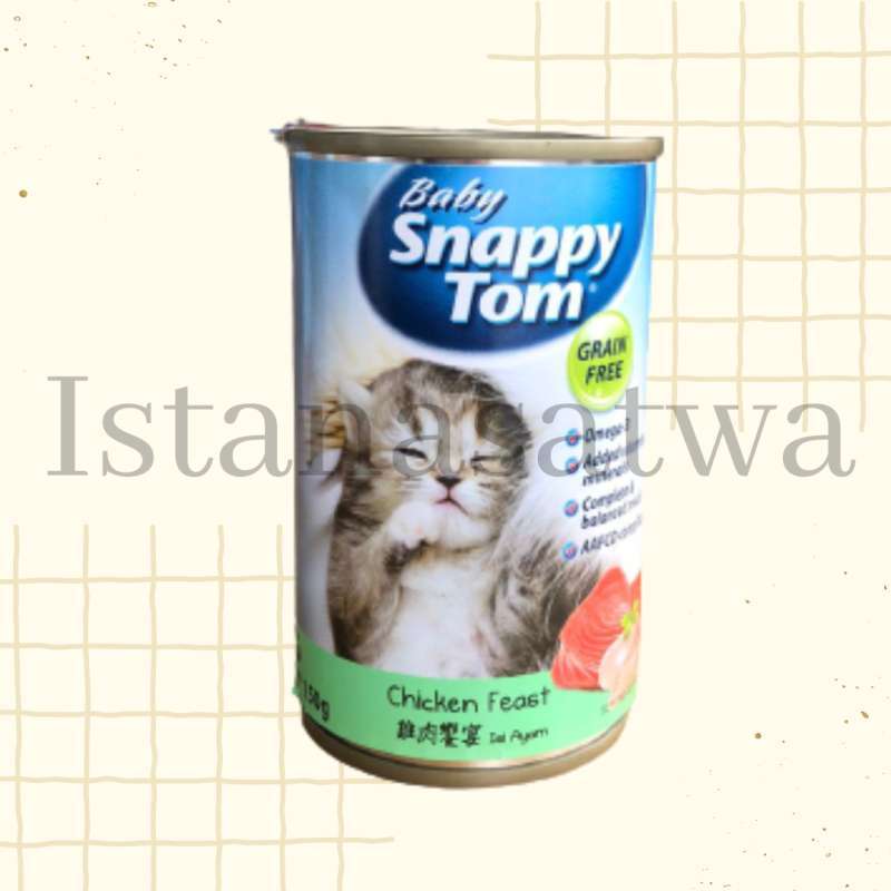 Jual Snappy Tom Babby Kitten Kaleng 150gr - Makanan Basah Kucing Cat ...