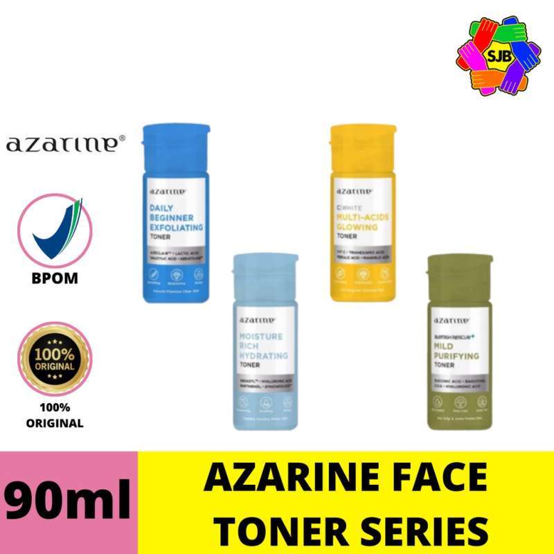 Jual AZARINE Face Toner Series Exfloating | Glowing | Purifying ...