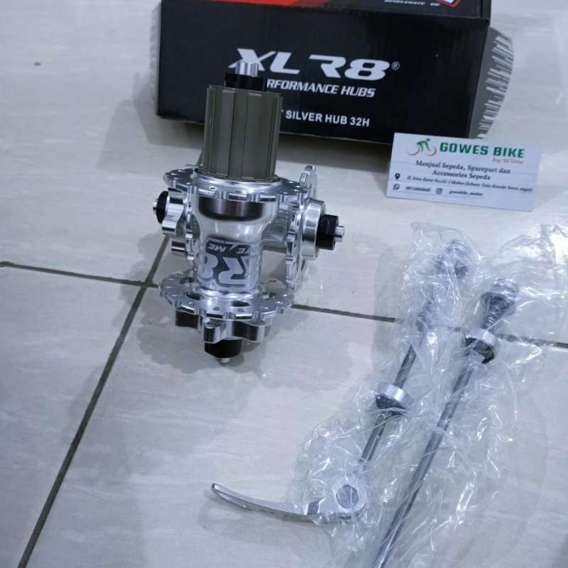 Jual hub freehub xlr8 32h silver discbrake di Seller Gowes Bike Medan ...