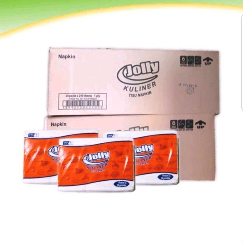 Jual Tisu Tissue Jolly Kuliner Core lunak || 1dus isi 24packs x 10 roll ...