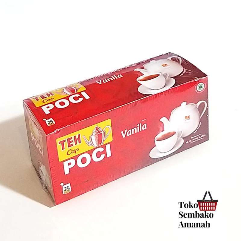 Jual Teh cap Poci Vanila 50gr 25 kantong di Seller Sembako Amanah ...