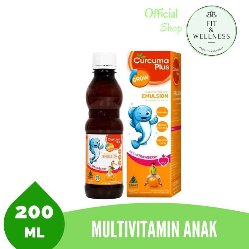 Jual Curcuma Plus Grow Emulsion Syrup Multivitamin Anak di Seller Fit ...