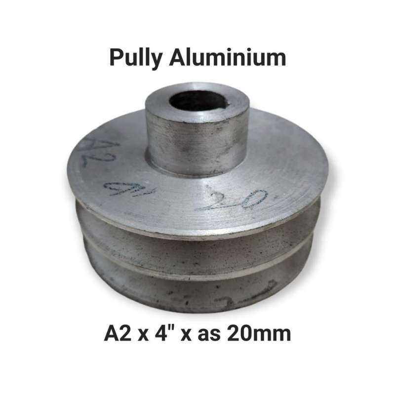 Jual Pully aluminium A2 x 4 inchi x as 20 pulli alumunium puly puli ...