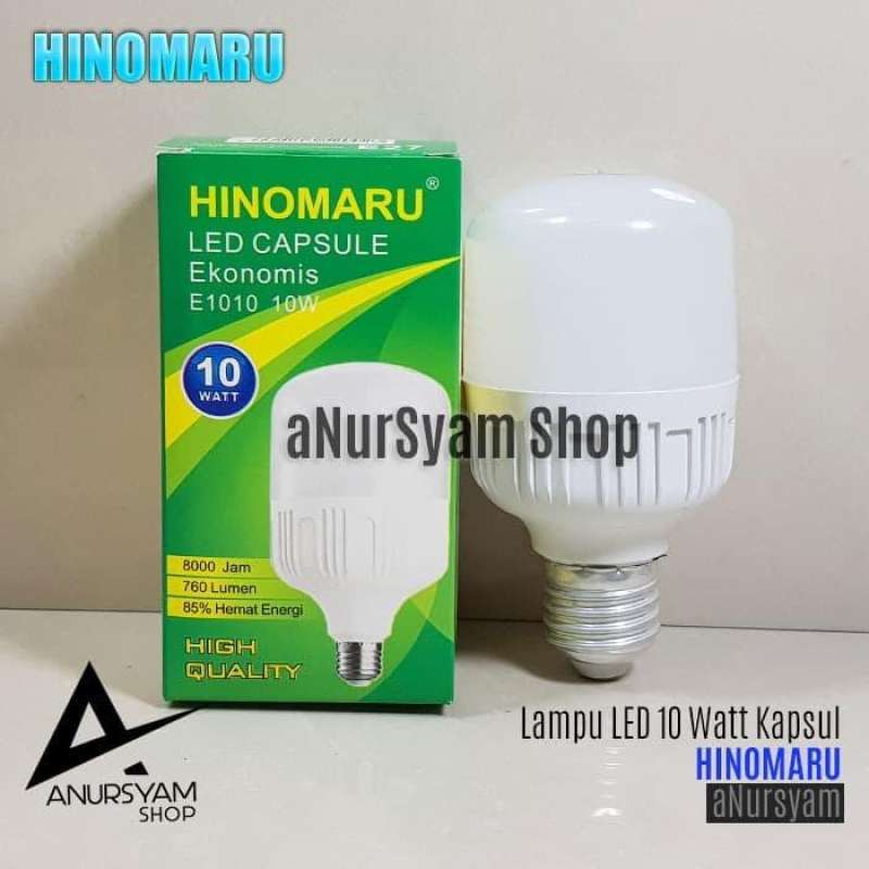 Jual Lampu LED Kapsul 10 W HINOMARU Lampu LED 10 Watt HINOMARU Cahaya Putih di Seller aNursyam ...