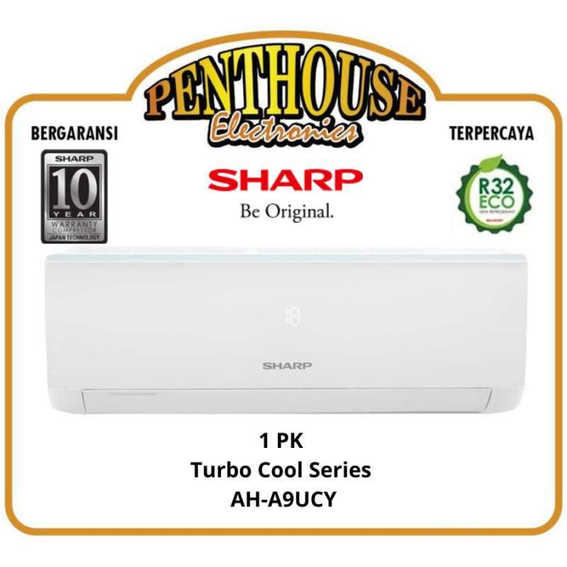 Jual Sharp AC 1PK AH-A9UCY / 1 PK AHA9UCY Turbo Cool Series di Seller Penthouse Electronics ...