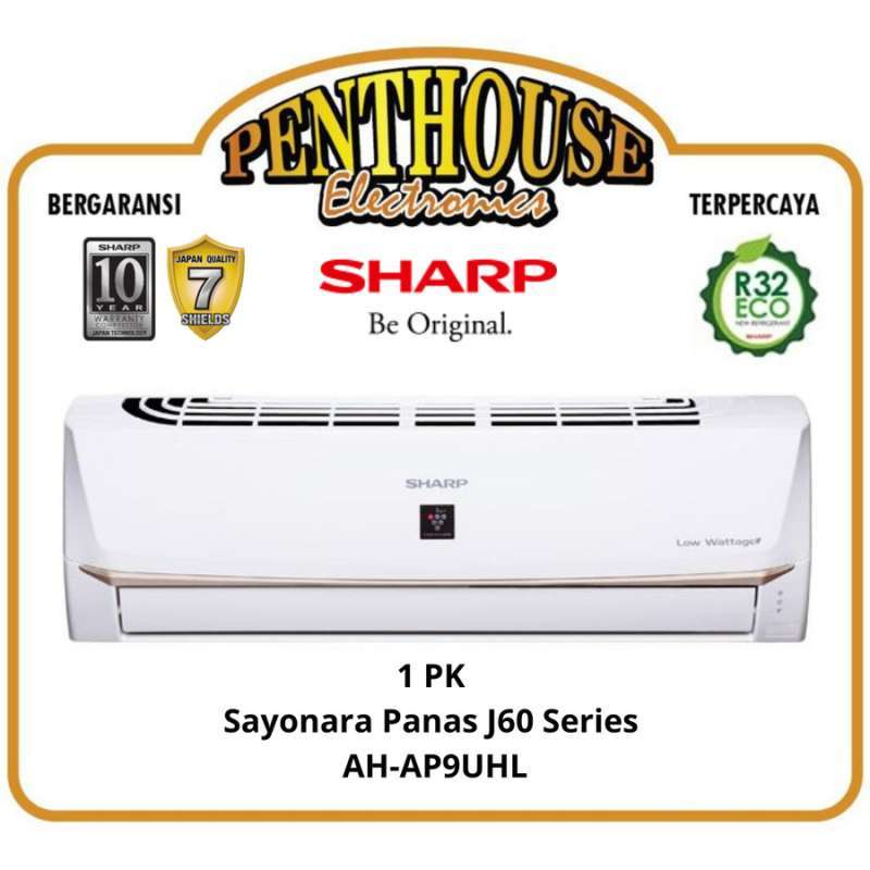 Jual Sharp AC 1PK Plasmacluster Low Watt AH-AP9UHL / 1 PK AHAP9UHL di ...