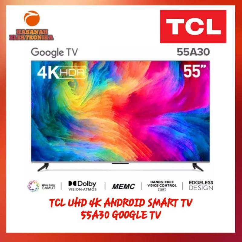 Jual TCL 55A30 55 INCH ANDROID UHD 4K SMART TV ANDROID 11 NEW 2022 di ...