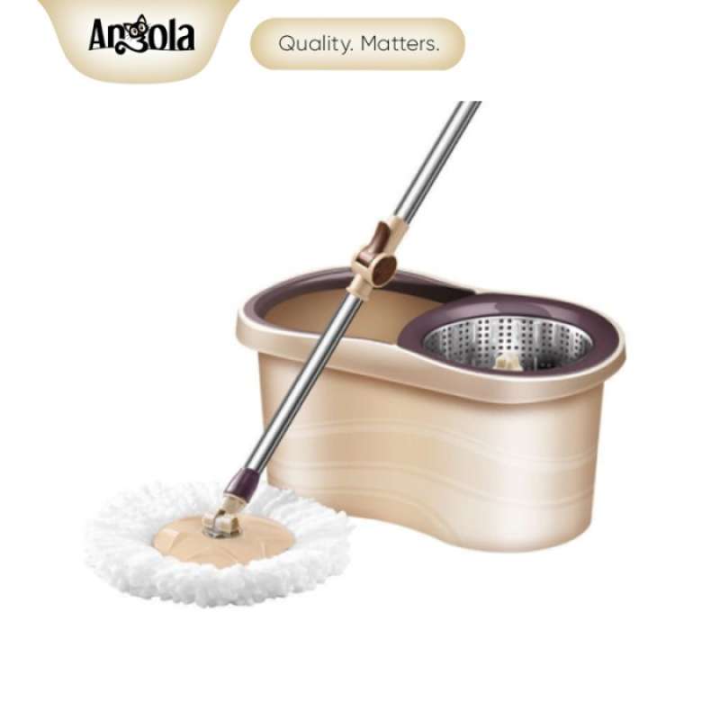 Jual Angola Spin Mop Pengepel Lantai Alat Pembersih Pel Alat Pel Lantai ...
