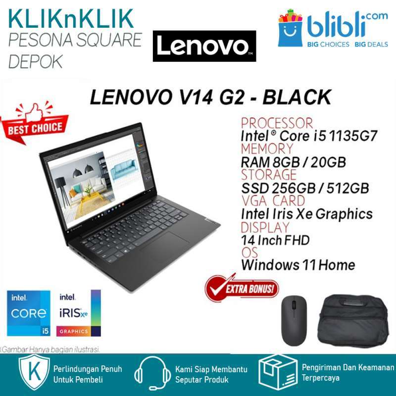 Jual Laptop Lenovo V G Itl Core I G Gb Gb Iris Xe Fhd Win Home Bergaransi Di