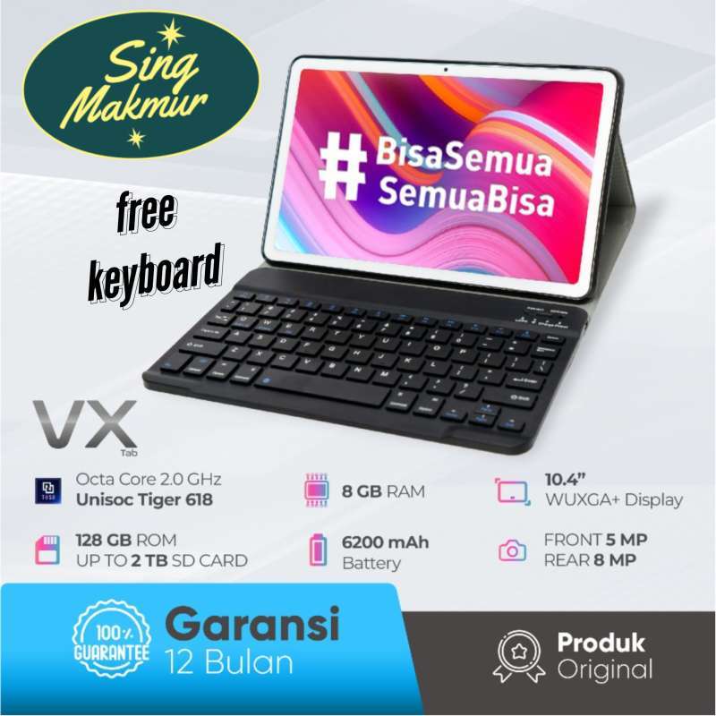 Jual Advan Tab VX 8GB / 128GB 10.4 inch Tiger T618 Tablet Android 11 ...