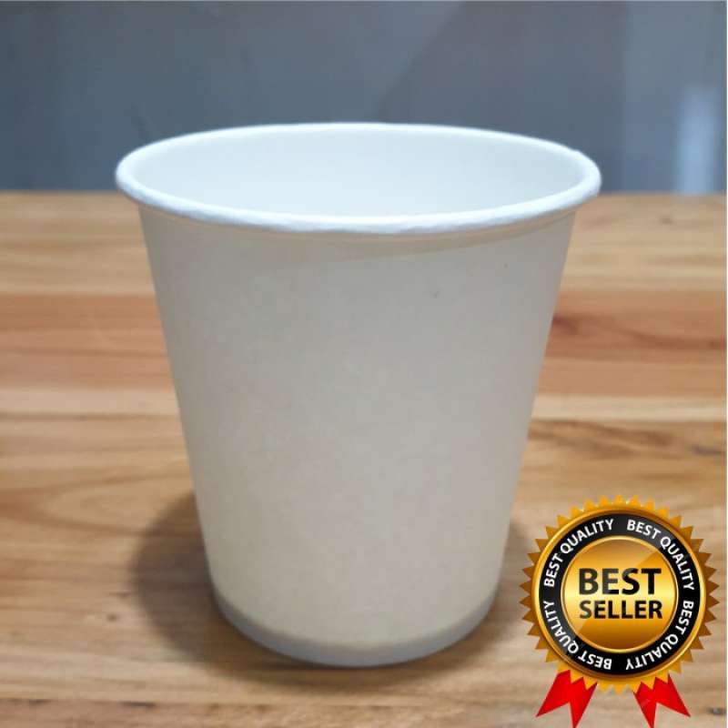 Promo Paper Hot Cup Polos 6.5 Oz 195 Ml ( 1 Dus : 1000 Pcs ) Diskon 12% di Seller Bellvania ...