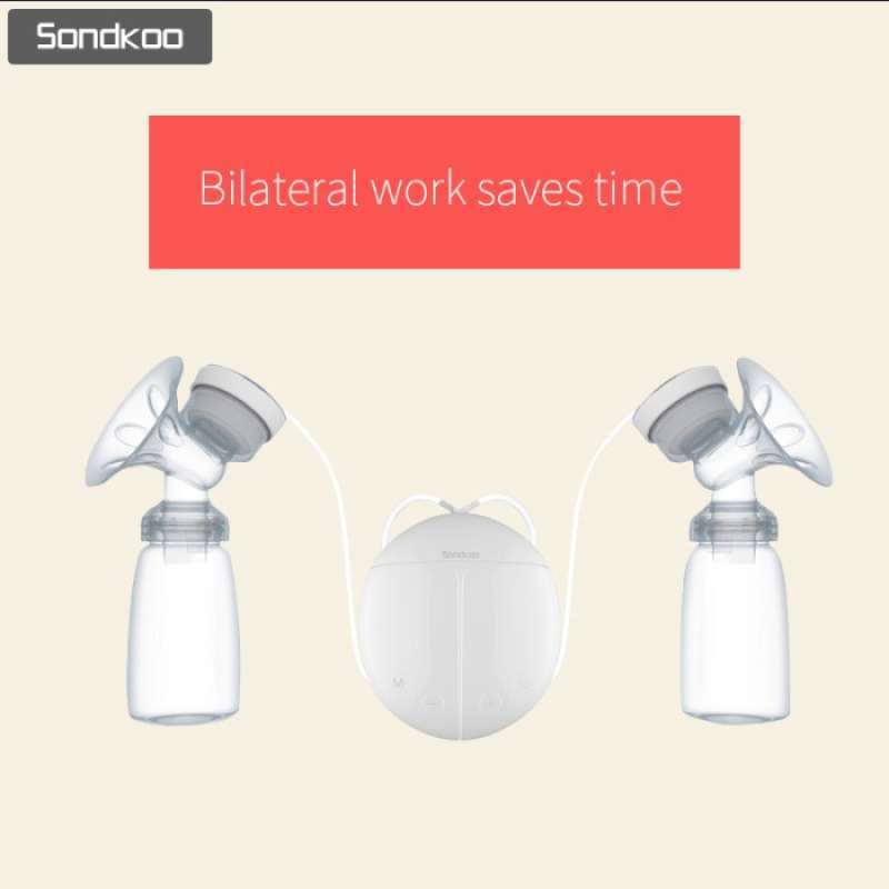 Promo Pompa ASI Elektrik Sondkoo botol susu ganda Breastpump Diskon 8% ...
