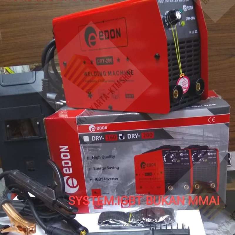 Promo EDON DRY-200 MESIN LAS EDON DRY-200A INVERTER TRAFO LAS MMA-200 ...