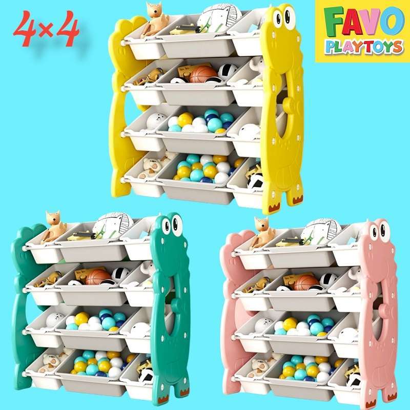 Promo Toys Storage Cabinet / Lemari Mainan Anak 4*4 Susun Model ...