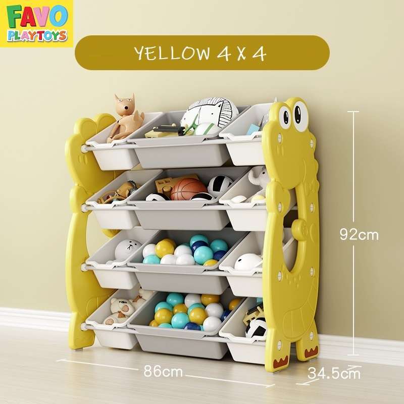 Promo Toys Storage Cabinet / Lemari Mainan Anak 4*4 Susun Model ...