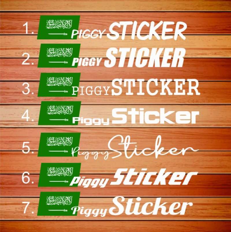 Jual sticker nama BENDERA ARAB SAUDI custom di Seller Jaya 01 - Kab ...
