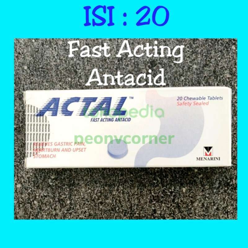 Jual Actal Antacid Fast Acting Obat Asam Lambung Untuk Maag Di Seller ...