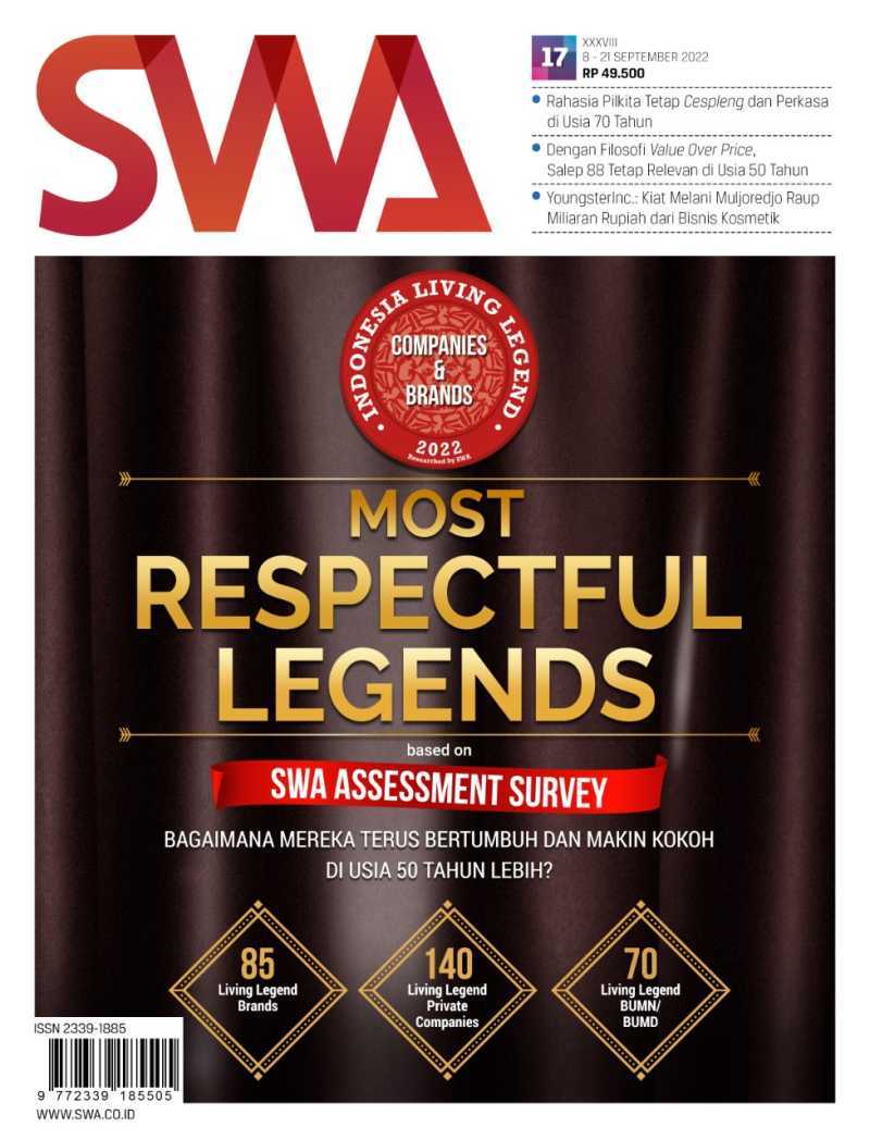Jual majalah swa edisi 17/2022 Indonesia Living legend di Seller Swa Media Group - Petojo ...