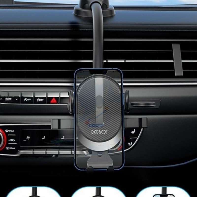 Jual Robot Ch16 Car Holder Hp Mobil Dashboard Automatic Lock Rotate ...
