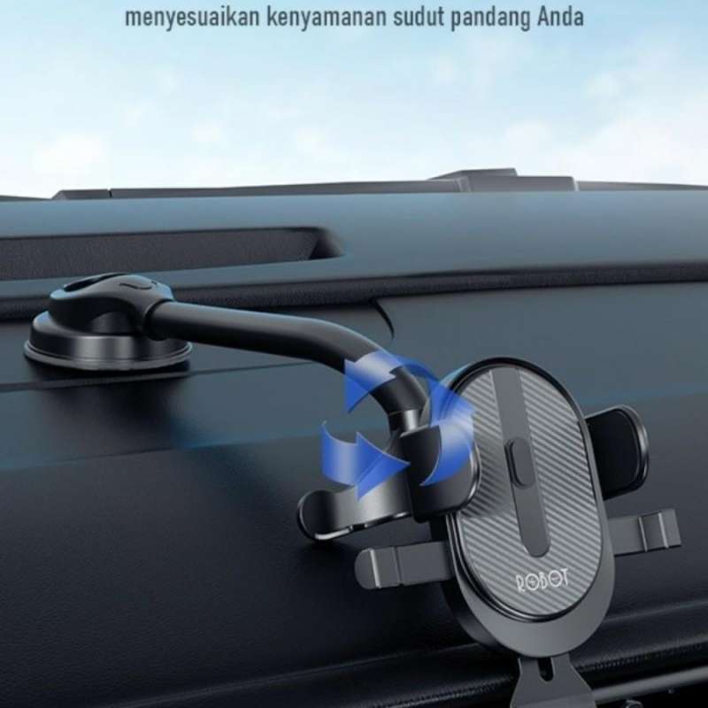 Jual Robot Ch16 Car Holder Hp Mobil Dashboard Automatic Lock Rotate ...