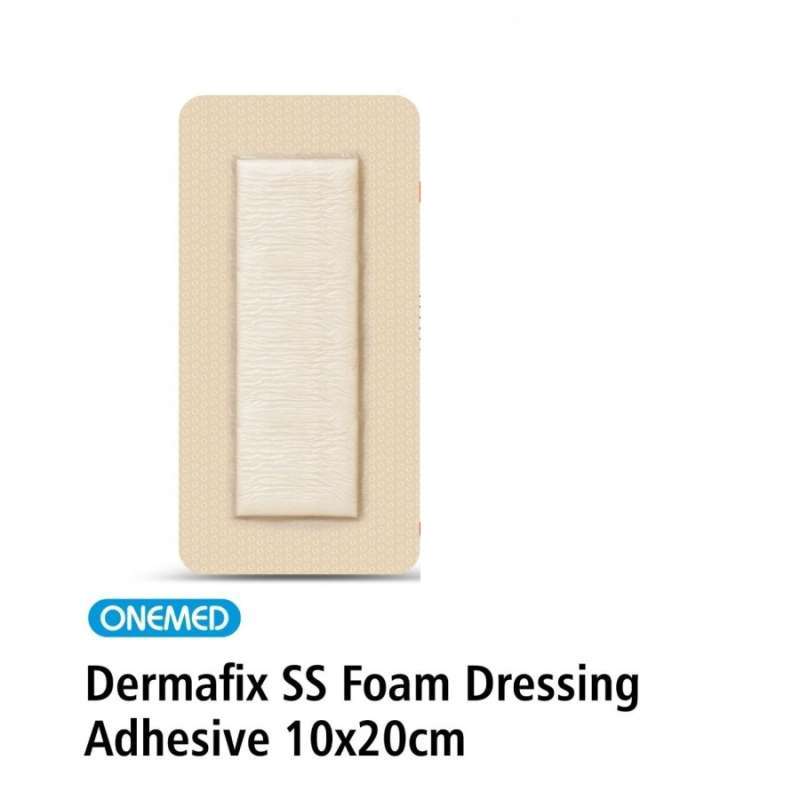 Promo Dermafix Silicone Foam Super Sorb Dressing Adhesive 10 X 20 Cm 1 ...